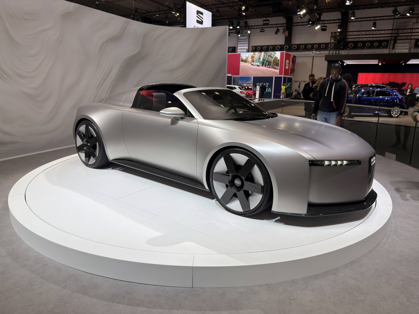 Futuristic Electric Concept Sports Car with Sleek Design