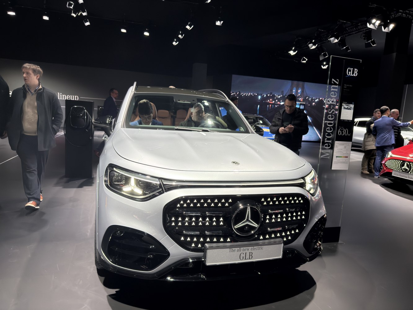 2026 Electric Mercedes-Benz GLB Front View at Auto Show