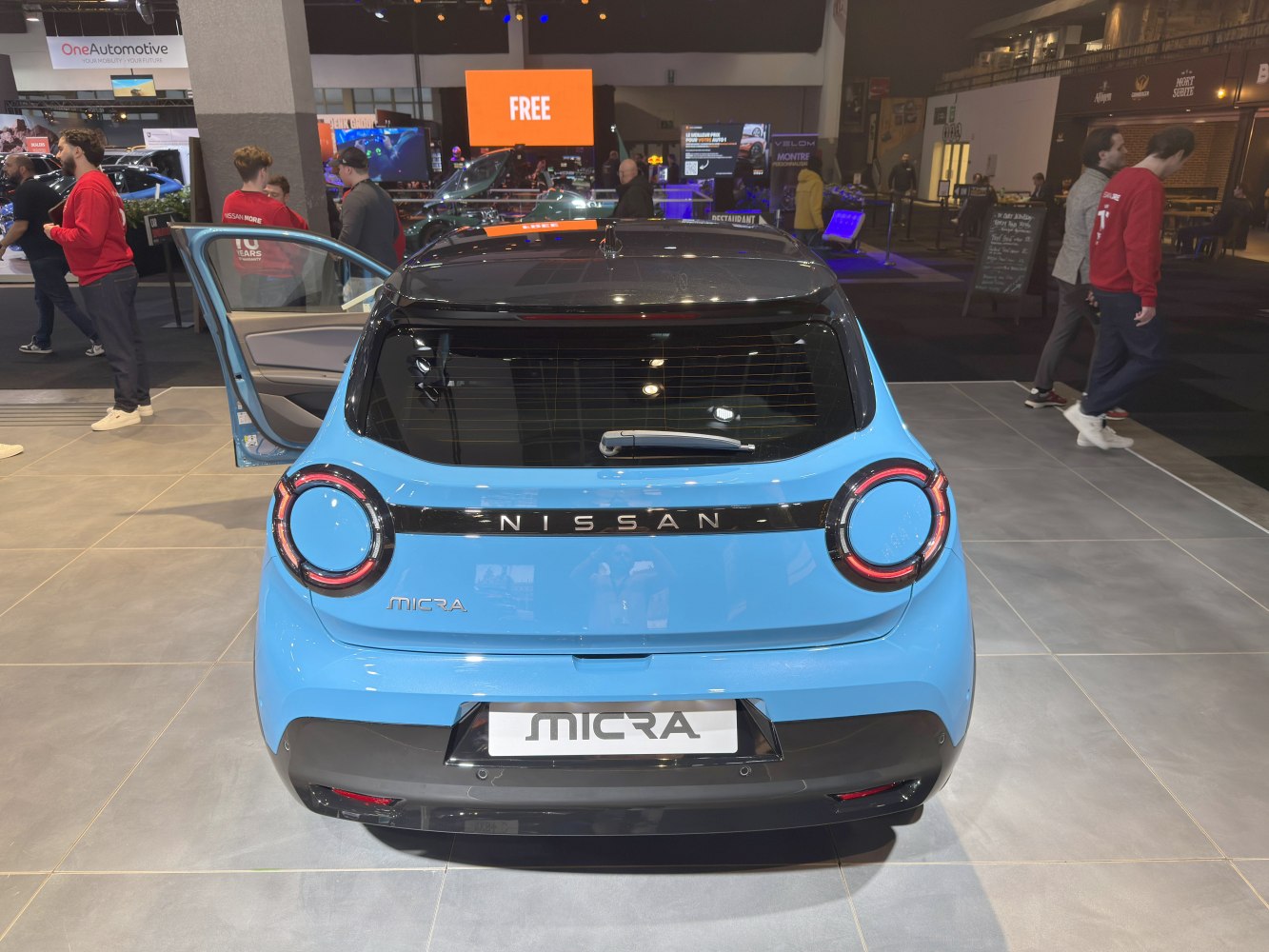 2025 Nissan Micra K15 Rear View with Circular Tail Lights