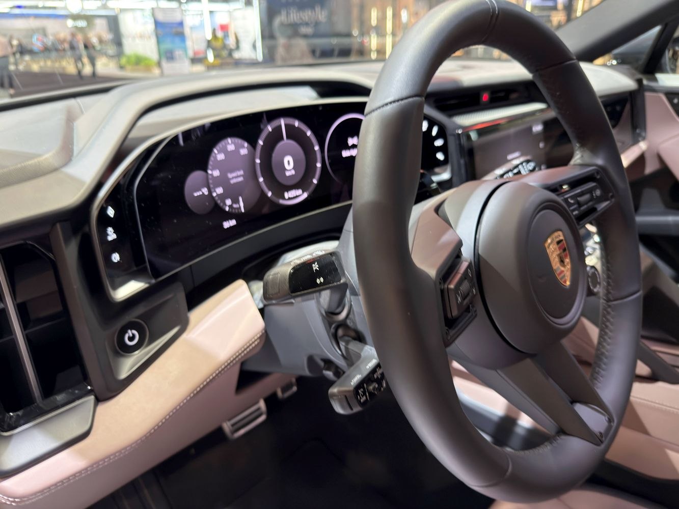 2026 Electric SUV Digital Dashboard and Steering Wheel Interior