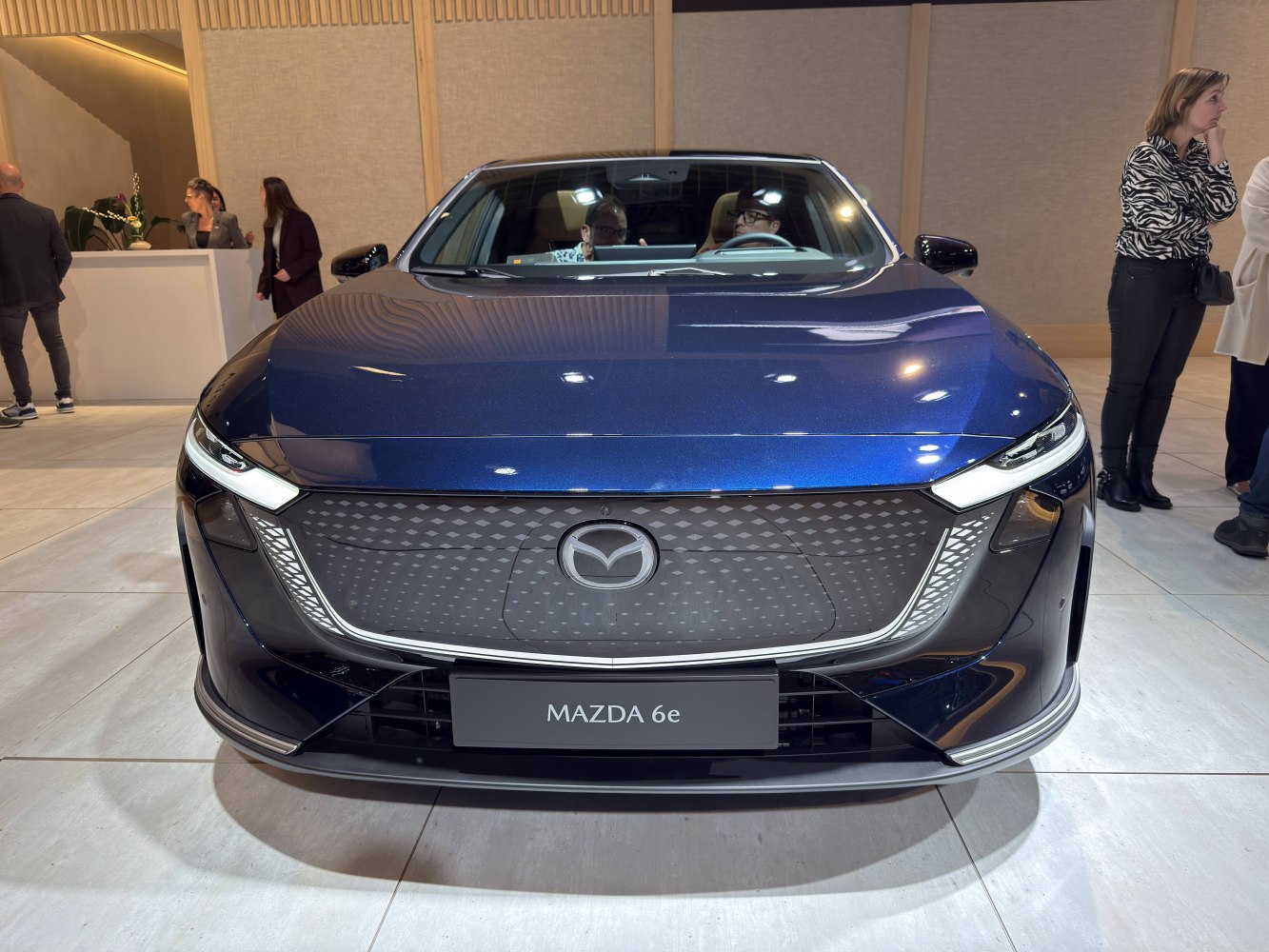 2025 Mazda 6e Front View - Sleek Electric Sedan Design