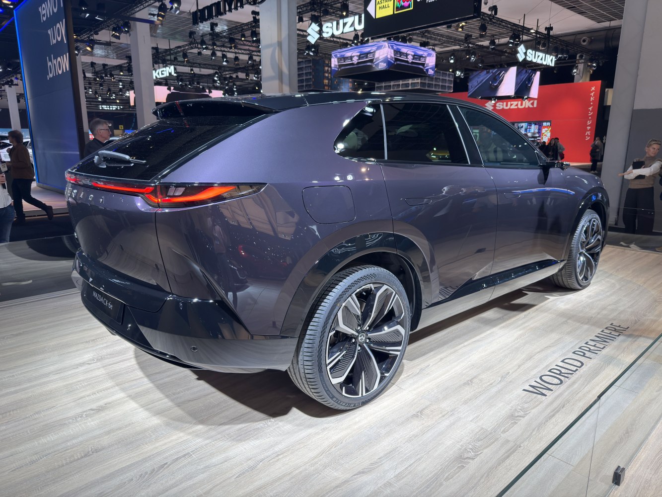 Mazda CX-6e 2026 Electric SUV Rear & Side View