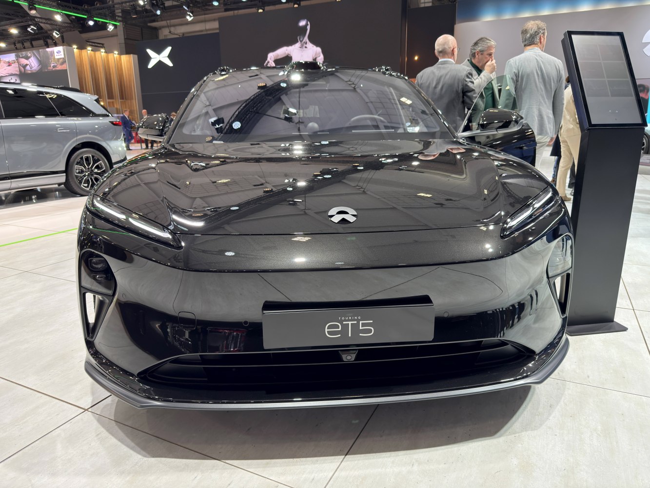 Front view of sleek NIO ET5 Touring 2023 electric sedan