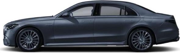 2027 Luxury Sedan Side Profile with AMG Wheels and Extended Wheelbase