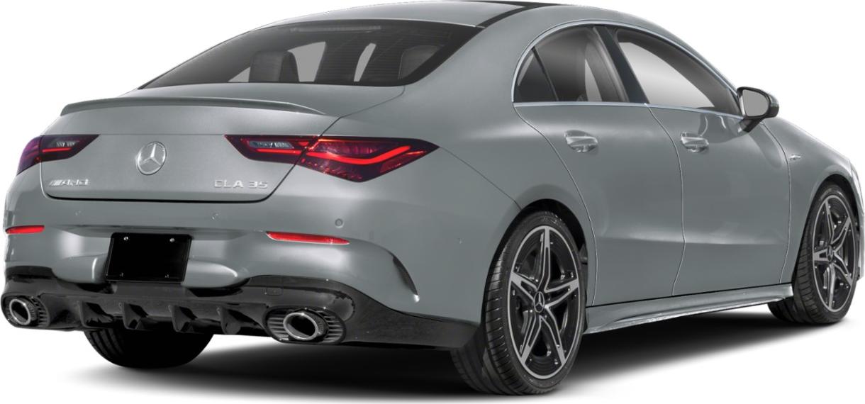 Rear View LED Tail Lights and Dual Exhaust of 2026 Mercedes-Benz Saloon